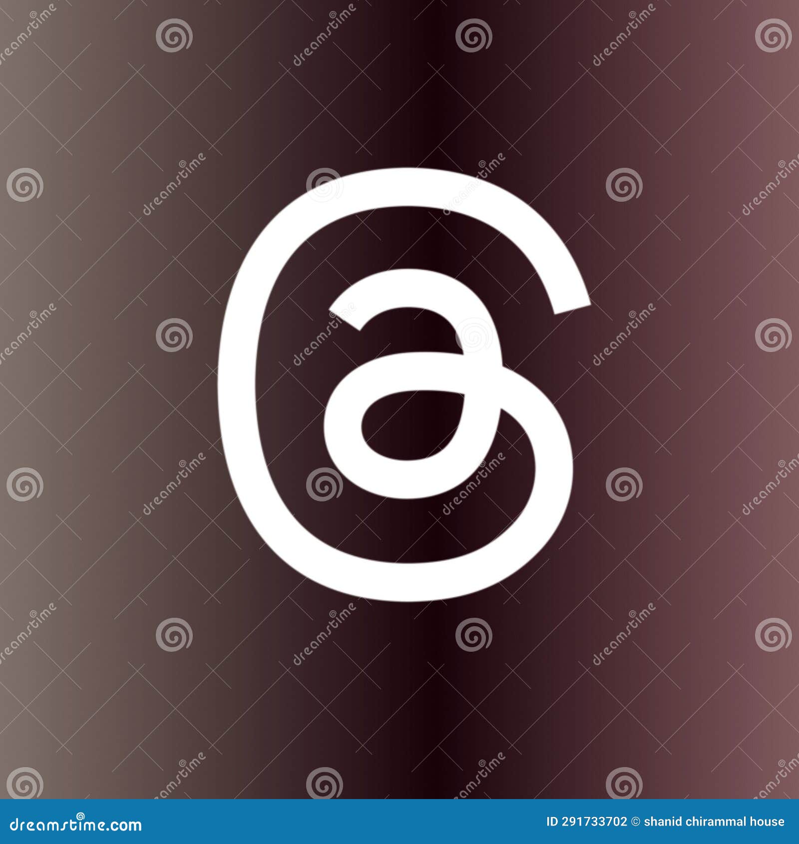 Meta thread logo stock illustration. Illustration of circle - 291733702