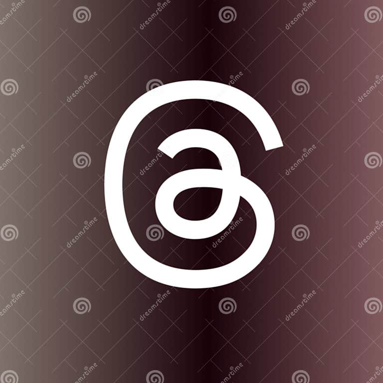 Meta thread logo stock illustration. Illustration of circle - 291733702