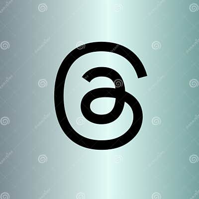 Meta thread logo stock illustration. Illustration of signage - 292695159