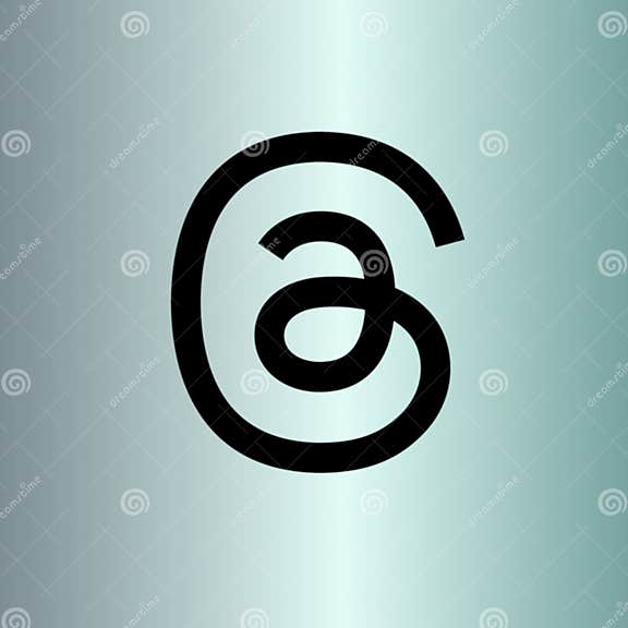 Meta thread logo stock illustration. Illustration of signage - 292695159