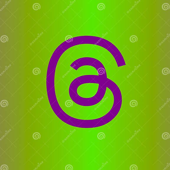 Meta thread logo editorial photo. Illustration of number - 291733696