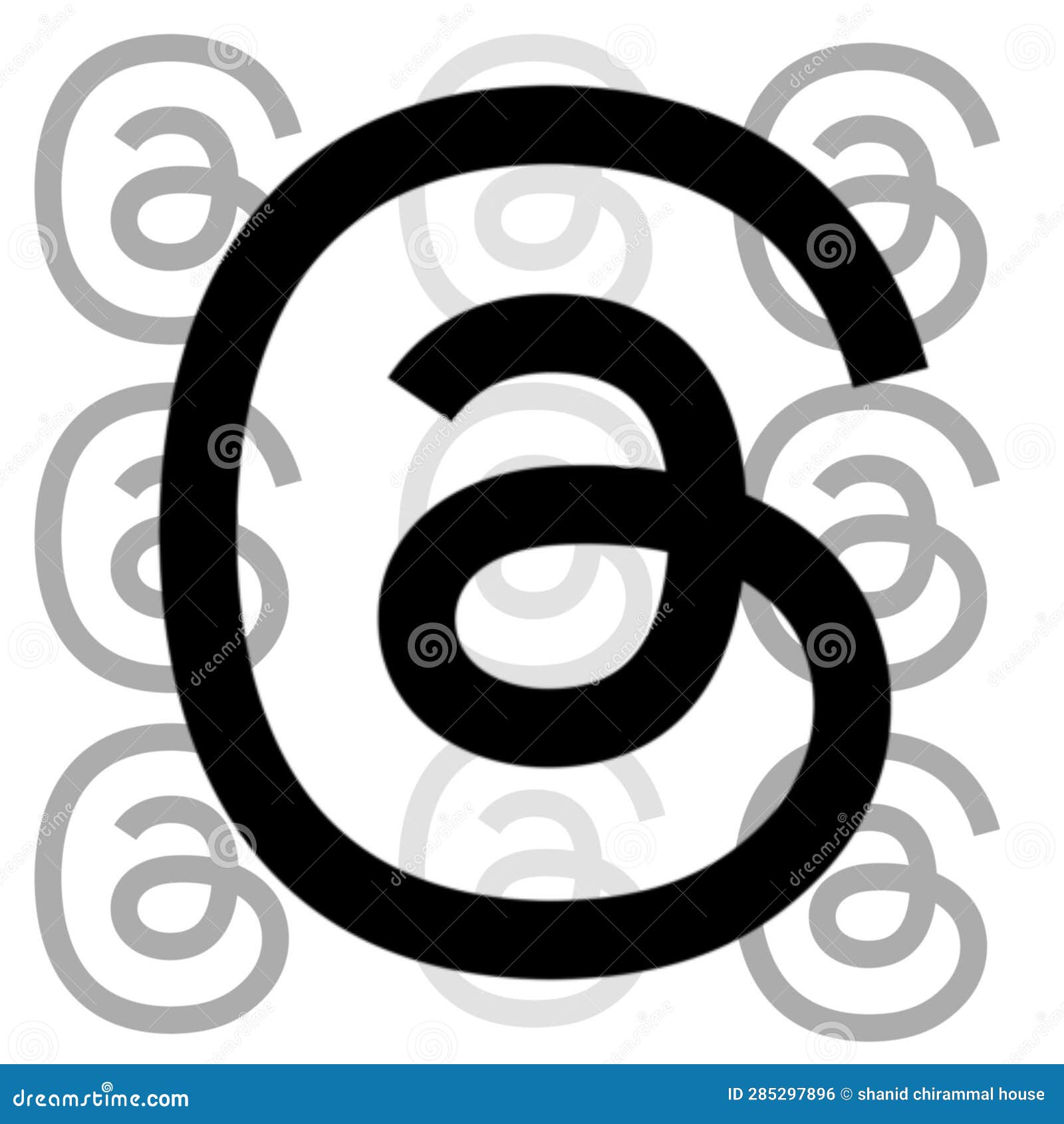 Meta Threads Brand Logo Icons Creative Design Illustration Editorial ...