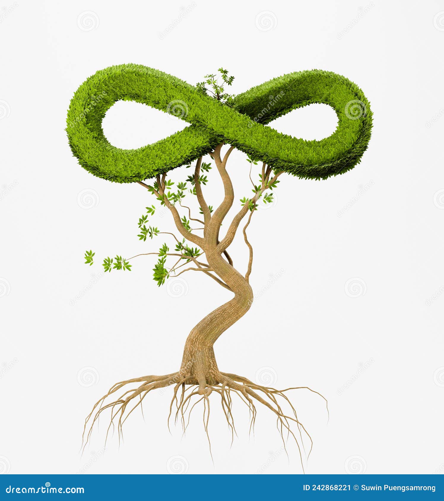 Meta Tree Isolated on White Background, Metaverse Concept, 3d Render ...