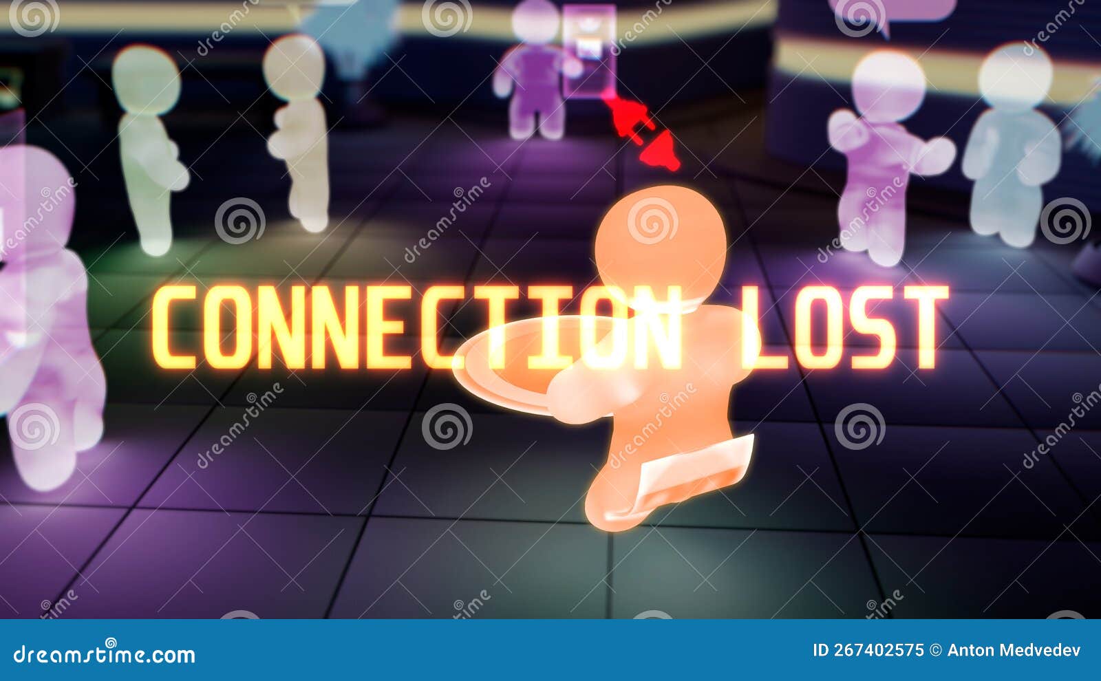 Meta Universe Avatar of a User Gets Connection Lost Message ...