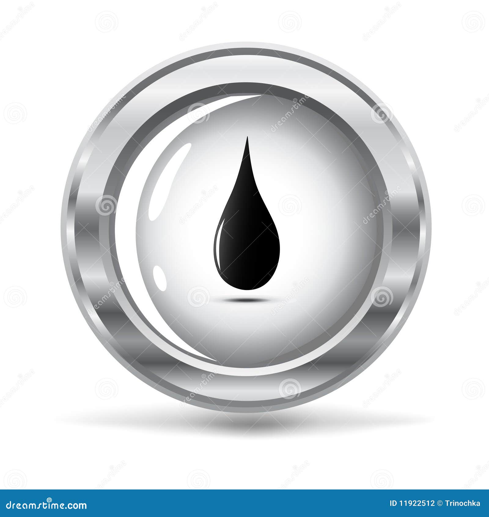 Metaal Pictogram Met Een Daling Vector Illustratie - Illustration of ...