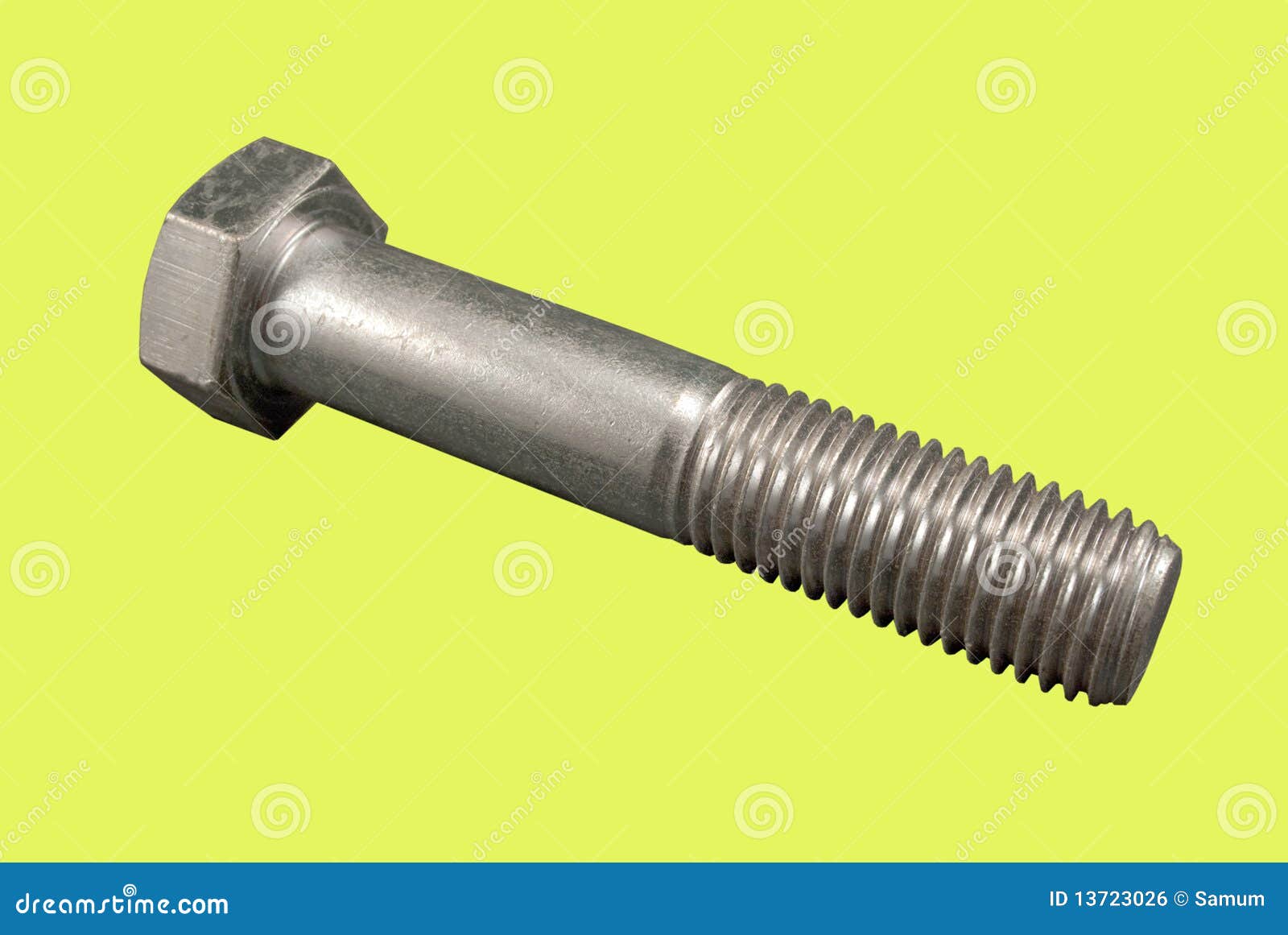 Metaal schroef-bout stock foto. Image of zilver, horizontaal - 13723026