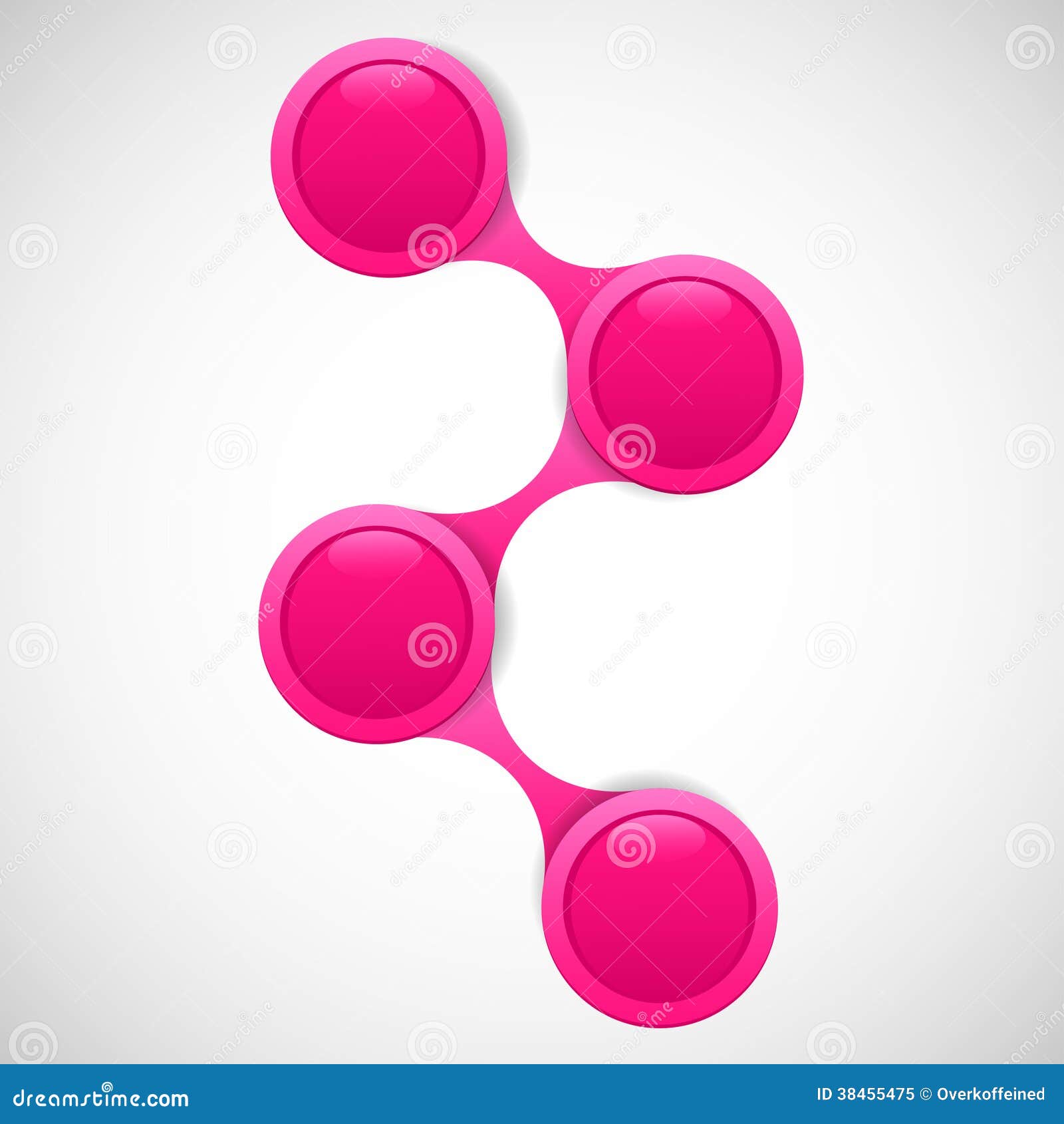 Metaball Colorful Round Diagram Infographics Stock Vector ...