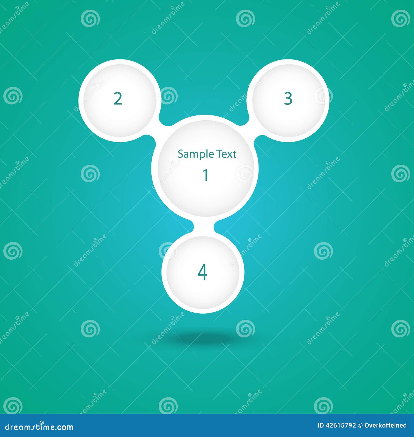 Metaball Colorful Round Diagram Infographics Stock Vector ...