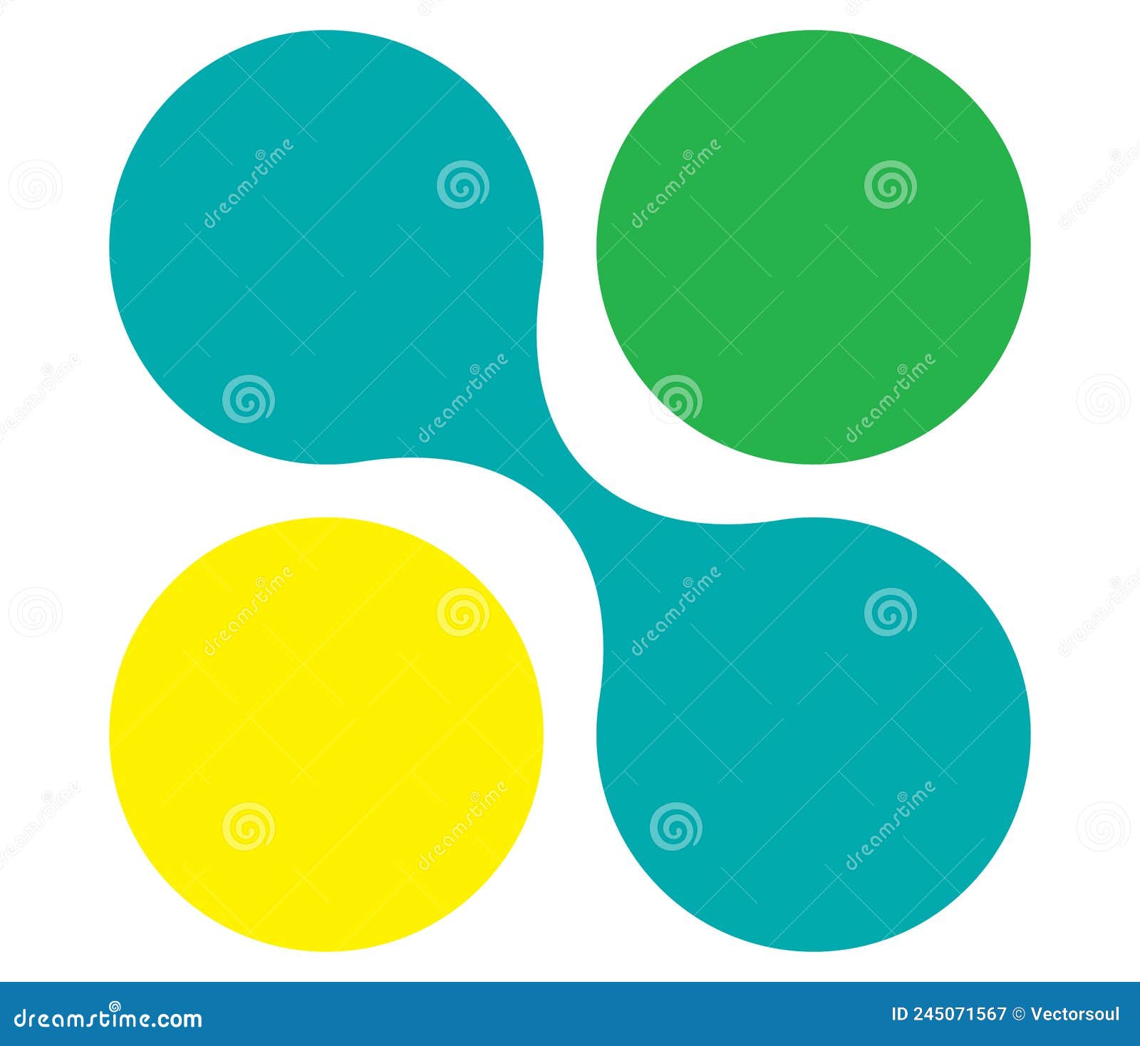 Metaball, Connected Dots, Circles Pattern, Texture Element Stock Vector ...