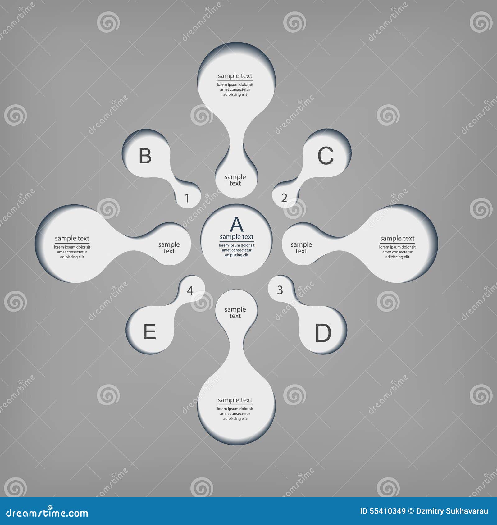 Metaball diagram stock illustration. Illustration of idea - 55410349