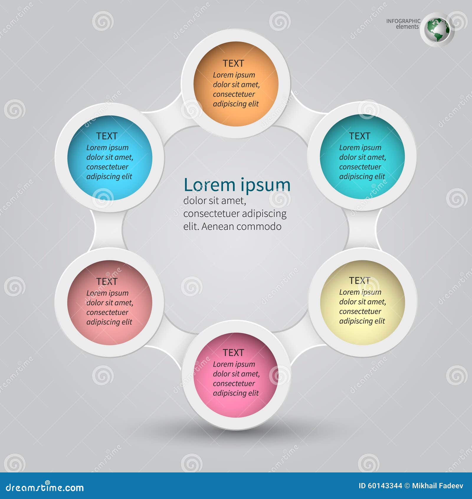 Metaball infographic illustration de vecteur. Illustration du ...