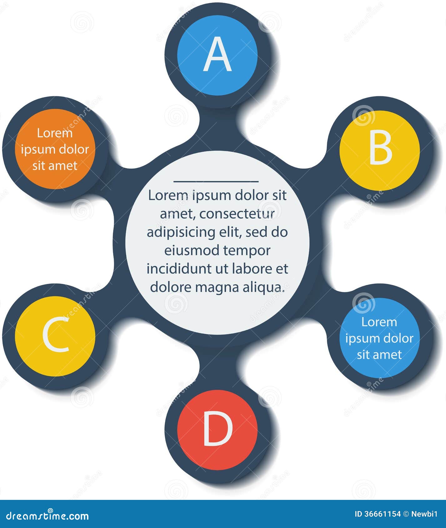 Metaball Infographic Elements. Vector. Stock Vector - Illustration of ...