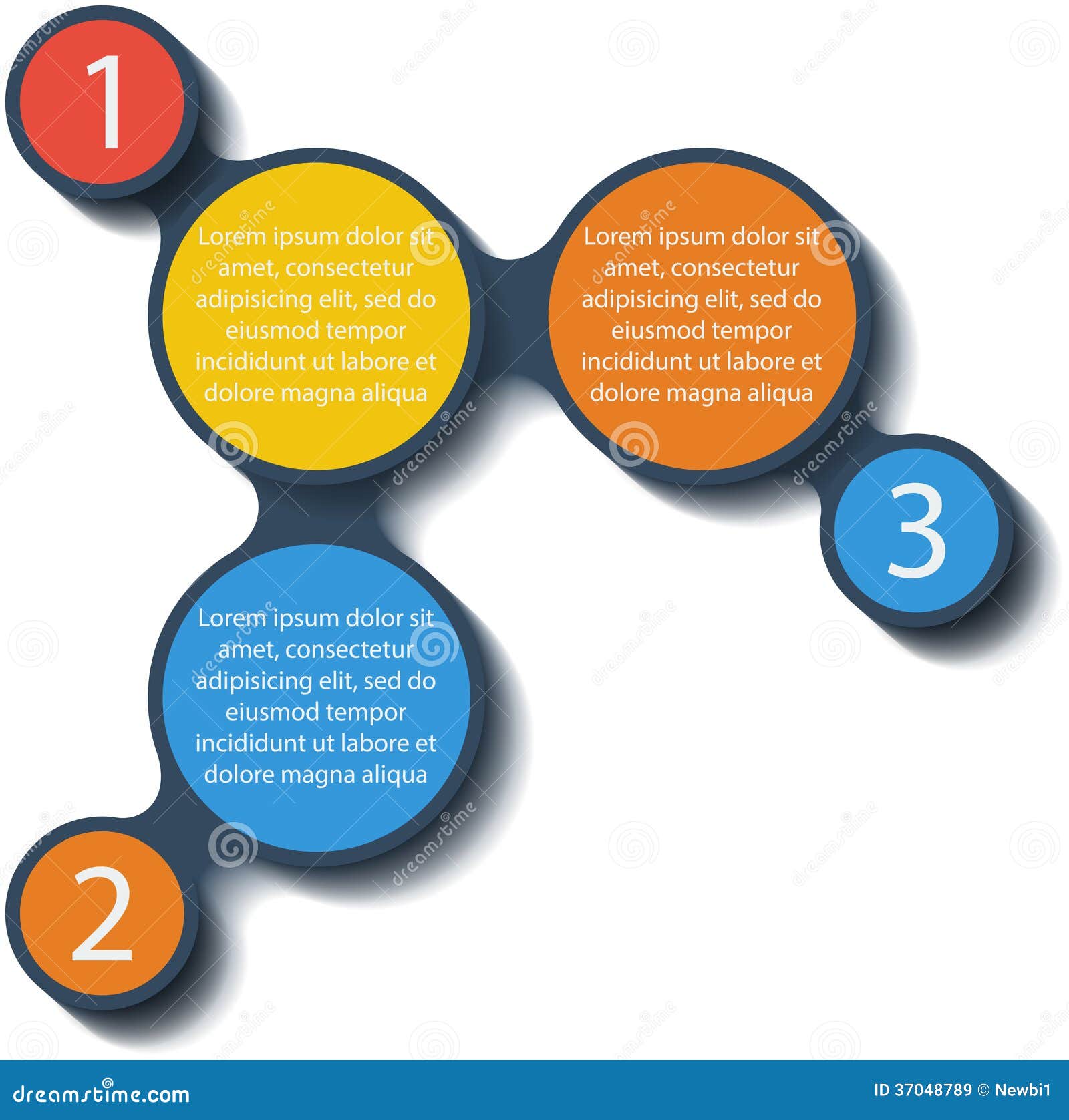 Metaball Infographic Elements. Vector. Stock Vector - Illustration of ...