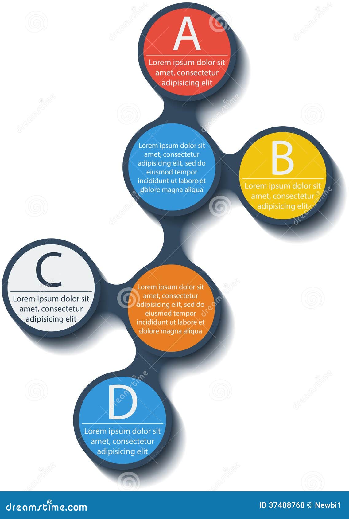 Metaball Infographic Elements. Vector. Stock Vector - Illustration of ...
