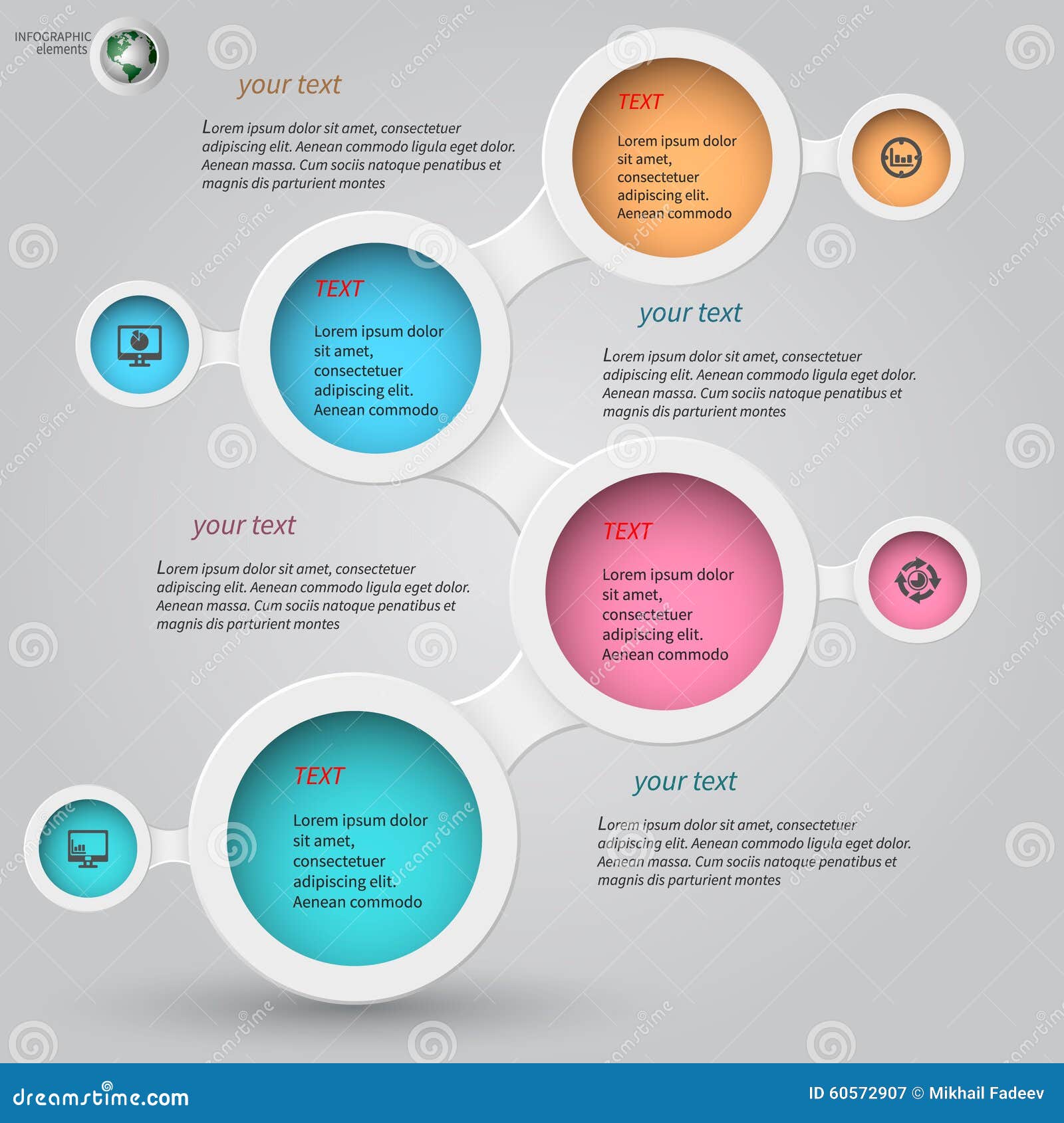 Metaball infographics 2 stock vector. Illustration of vector - 60572907