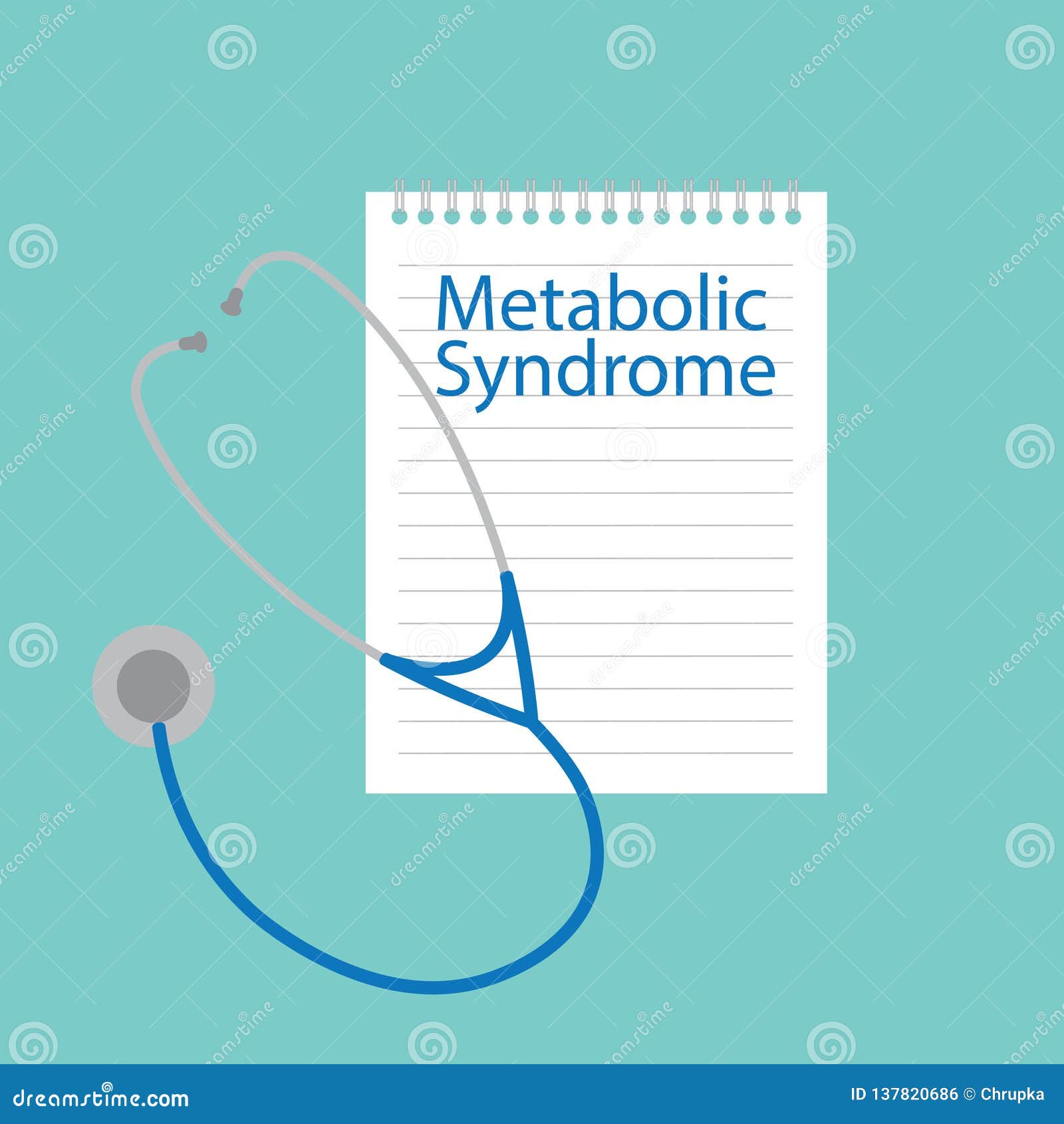 Metabolic Syndrome Written in a Notebook Stock Vector - Illustration of ...