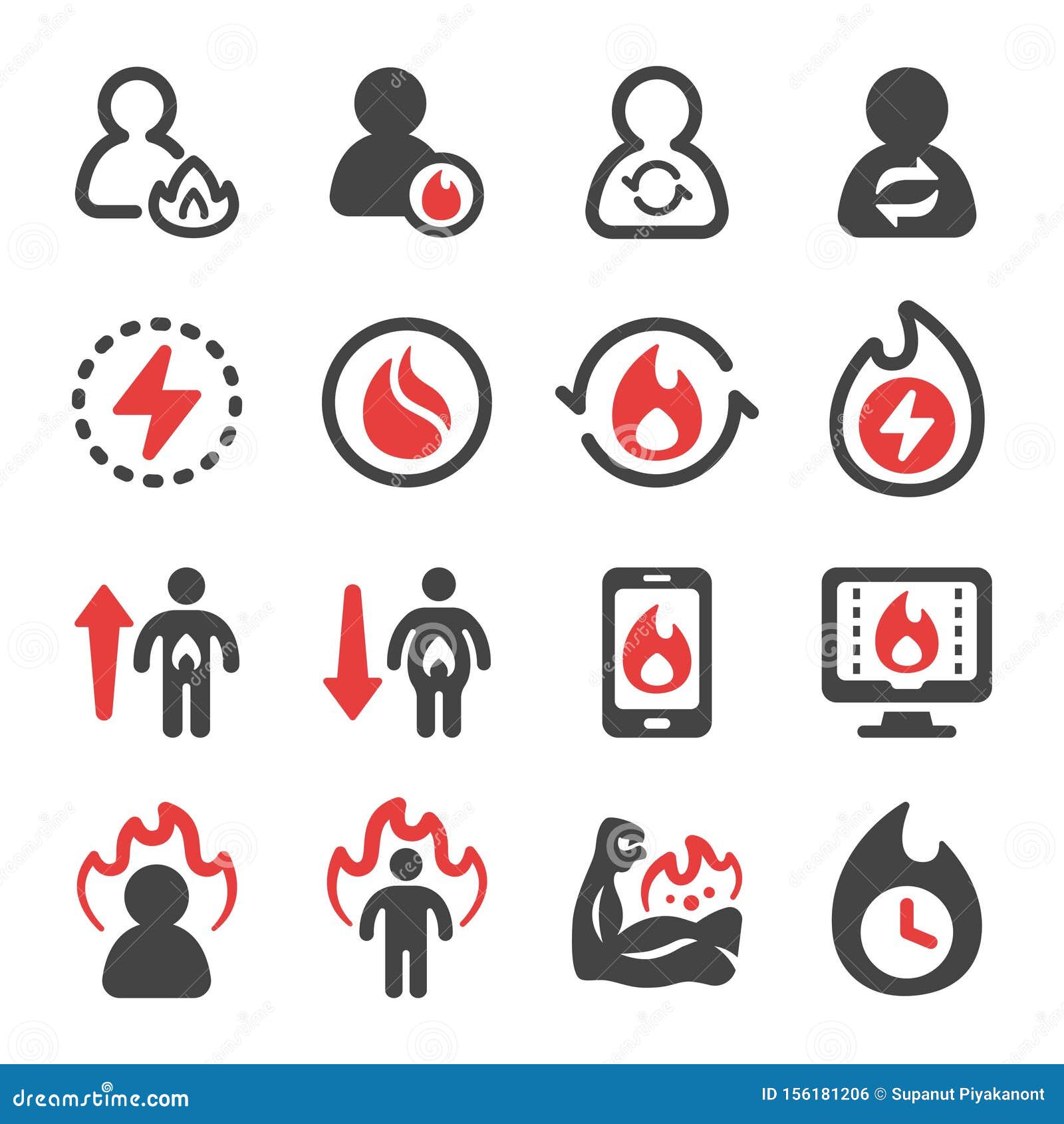Metabolism icon set stock vector. Illustration of concept - 156181206