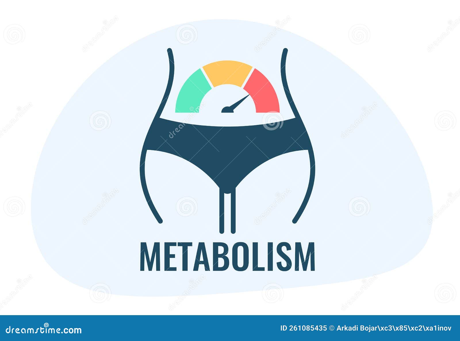 Metabolism Vector Illustration. Labeled Chemical Energy Educational ...