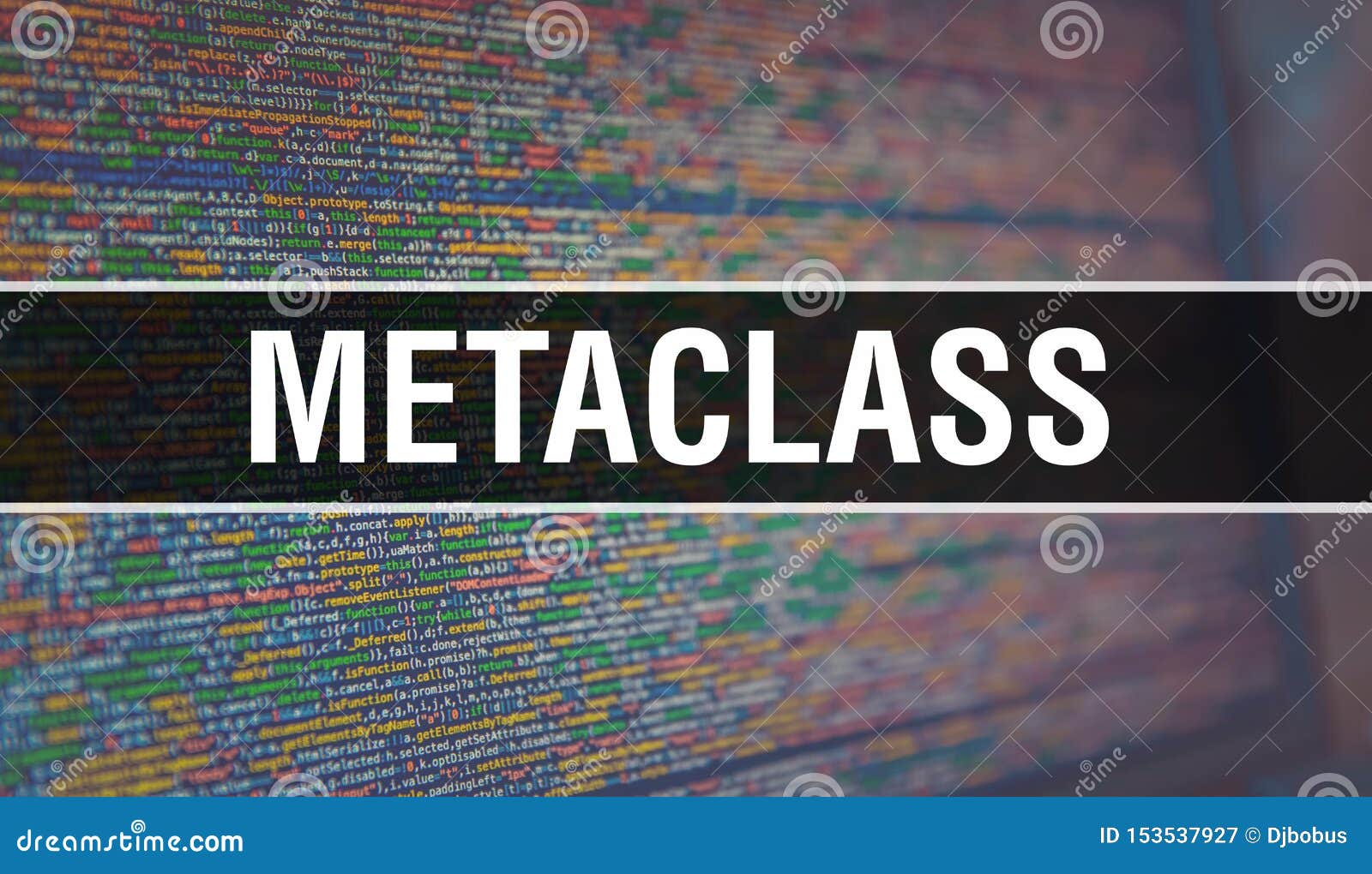 Metaclass Mit Digitalem Binary Code-Hintergrund Abstrakter Hintergrund ...