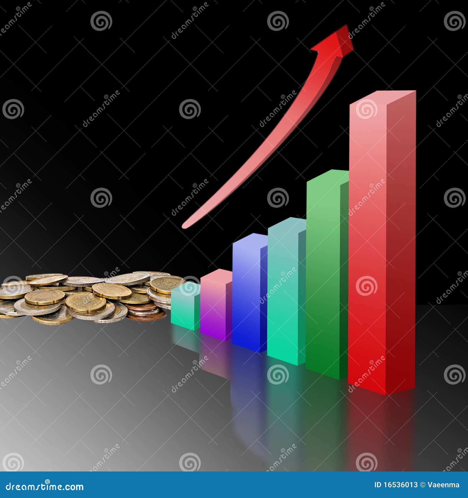 Metafoor Van De Economische Groei Stock Illustratie - Illustration of ...