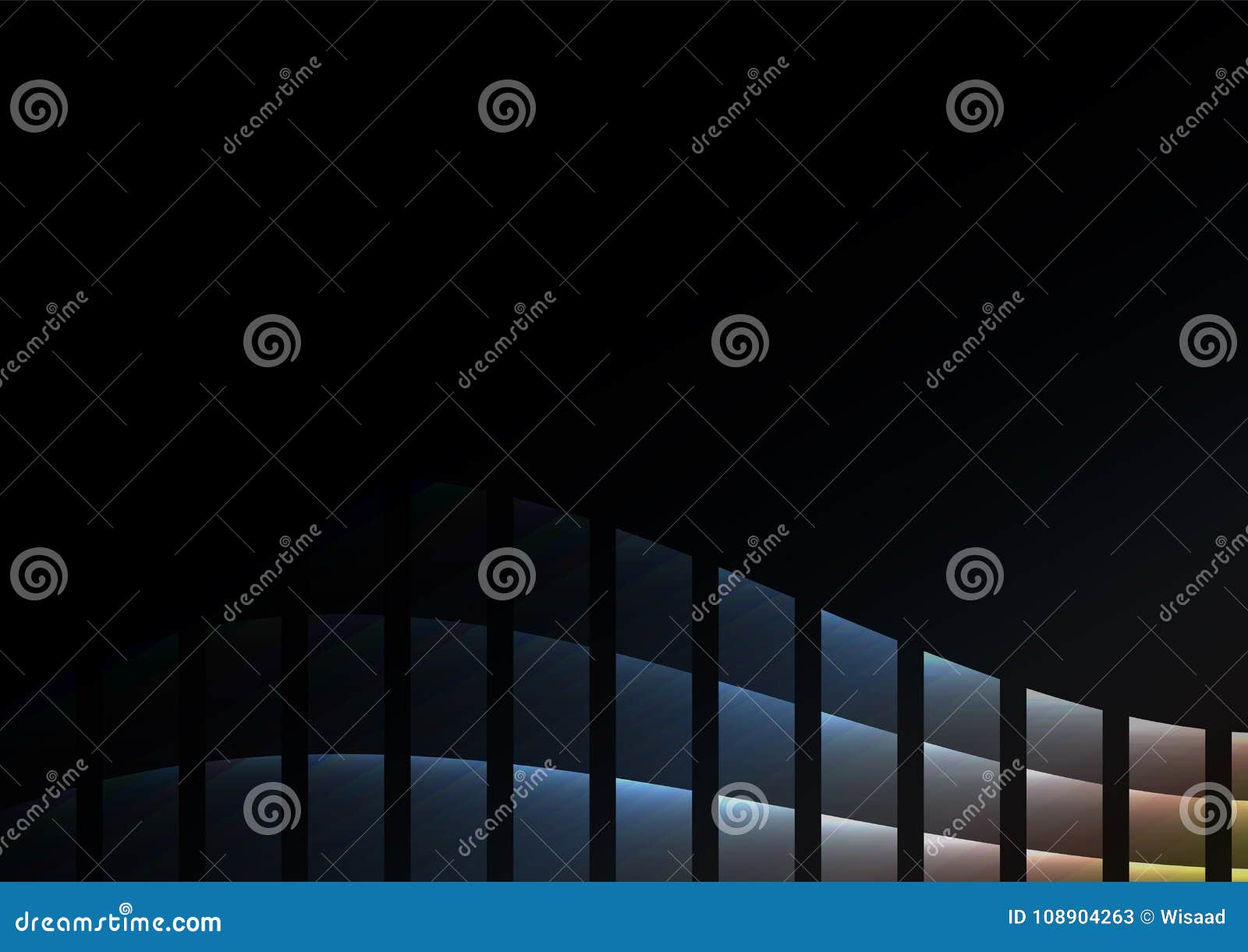 Metal Abstract Pixel Curve Gradient Black Background Stock Vector ...