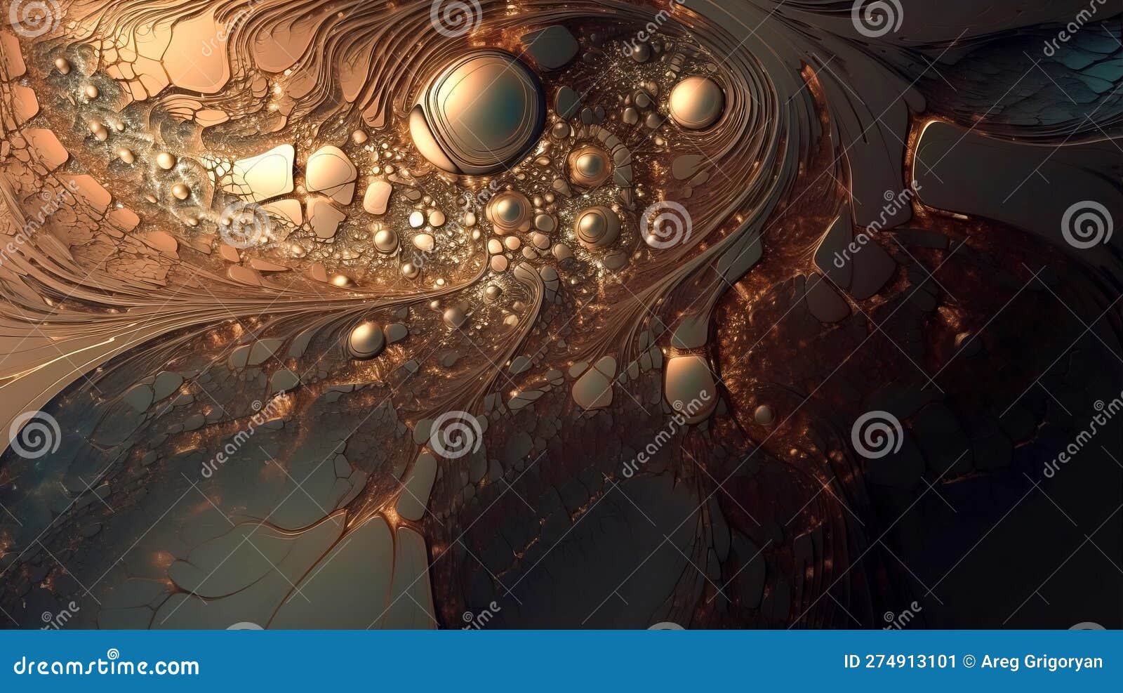 Metal Abstract Structure from Waves, Particles Fluids and Spheres Stock ...