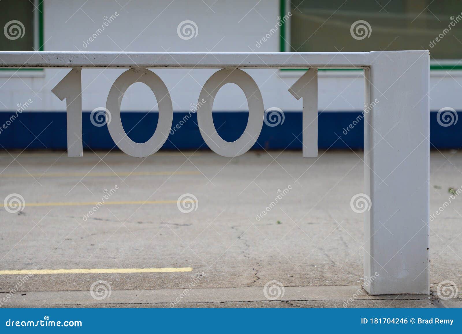 Metal numbers on a pole stock photo. Image of lines - 181704246