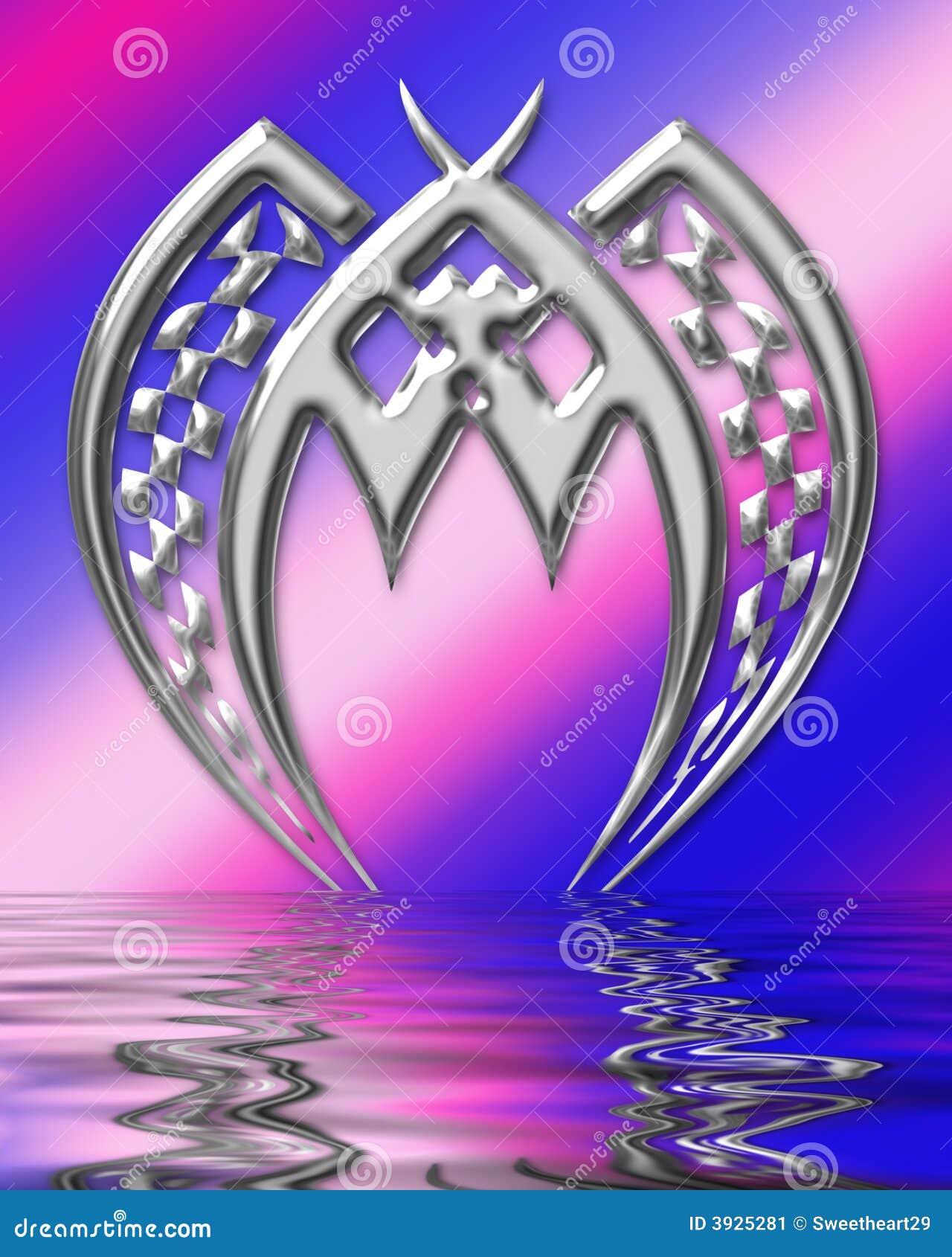 Metal Alien stock illustration. Illustration of artistic - 3925281