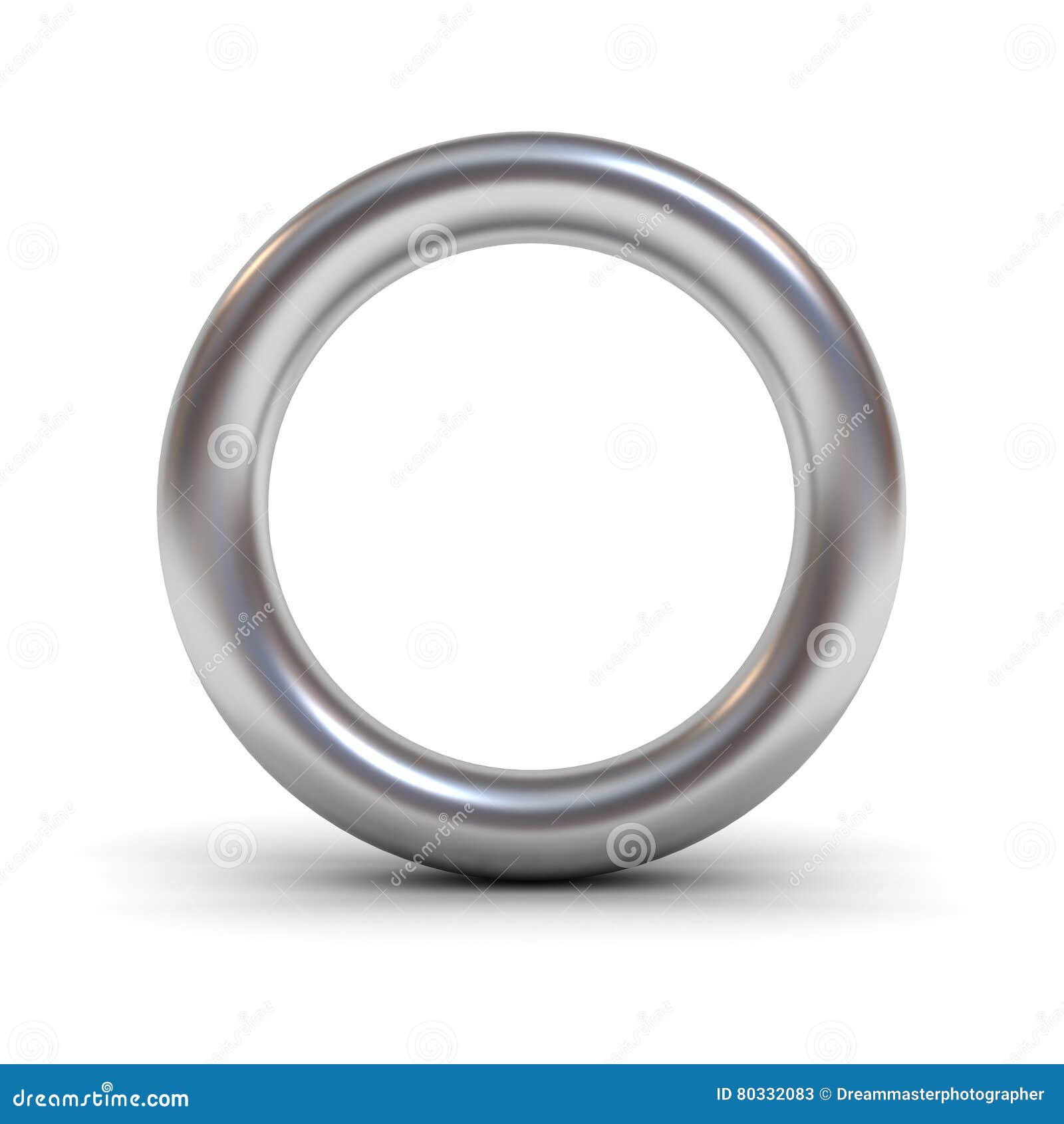 Metal Alphabet Letter O or Silver Ring Stock Illustration ...