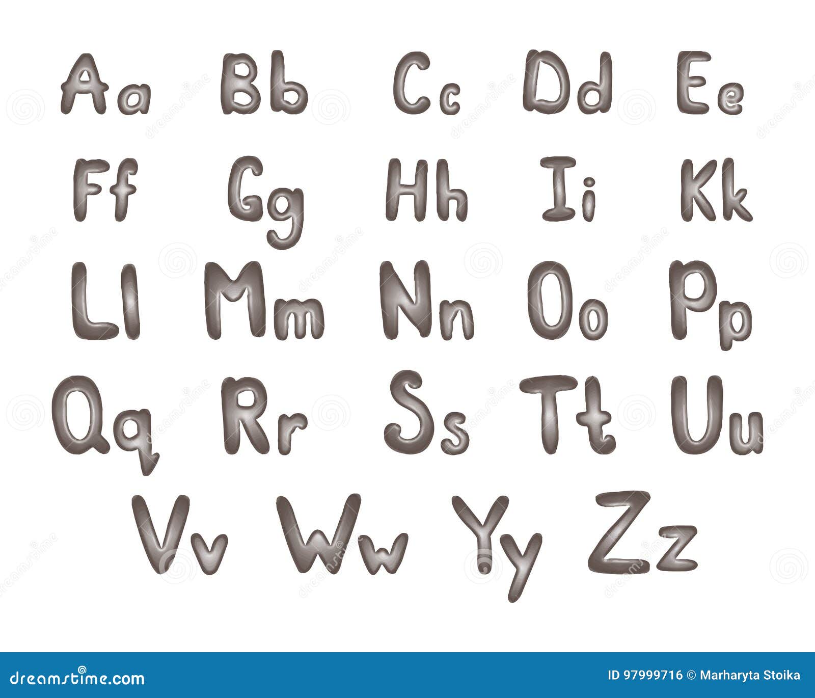 Metal Alphabet. Steel Letters. Stock Vector - Illustration of clip ...