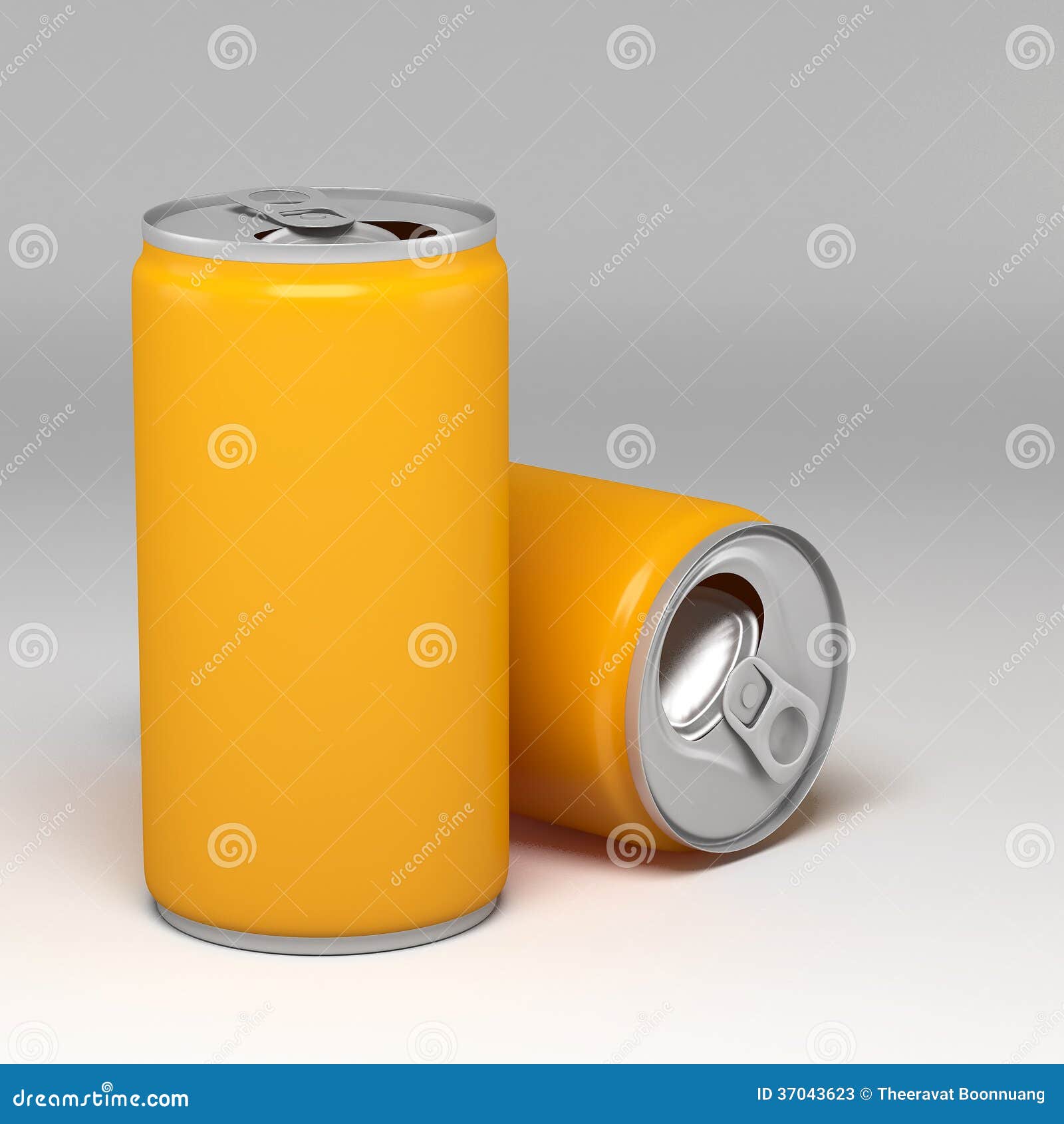 Metal Aluminum Beverage Drink Can Stock Illustration - Illustration of ...