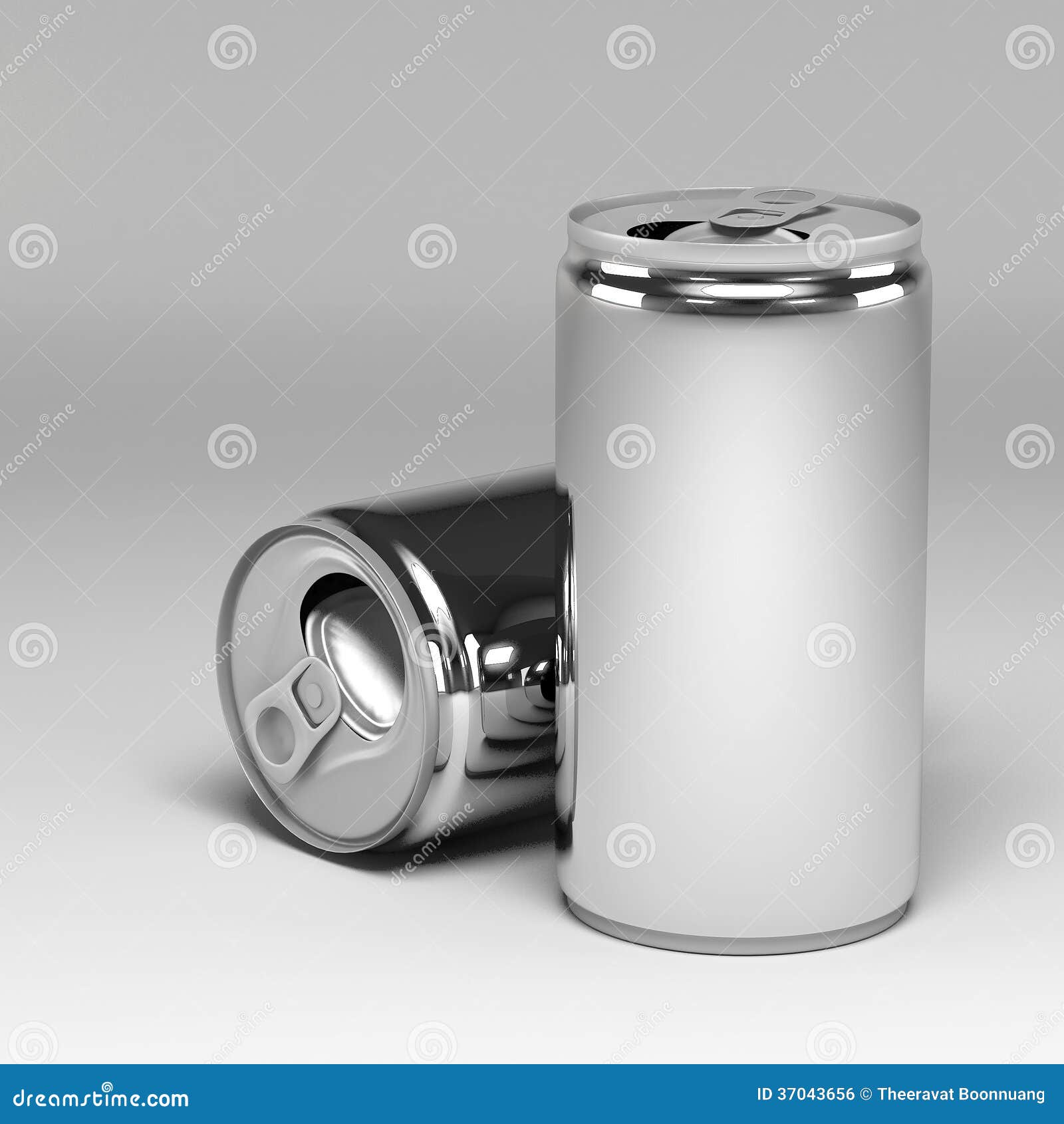 Metal Aluminum Beverage Drink Can Stock Illustration - Illustration of ...