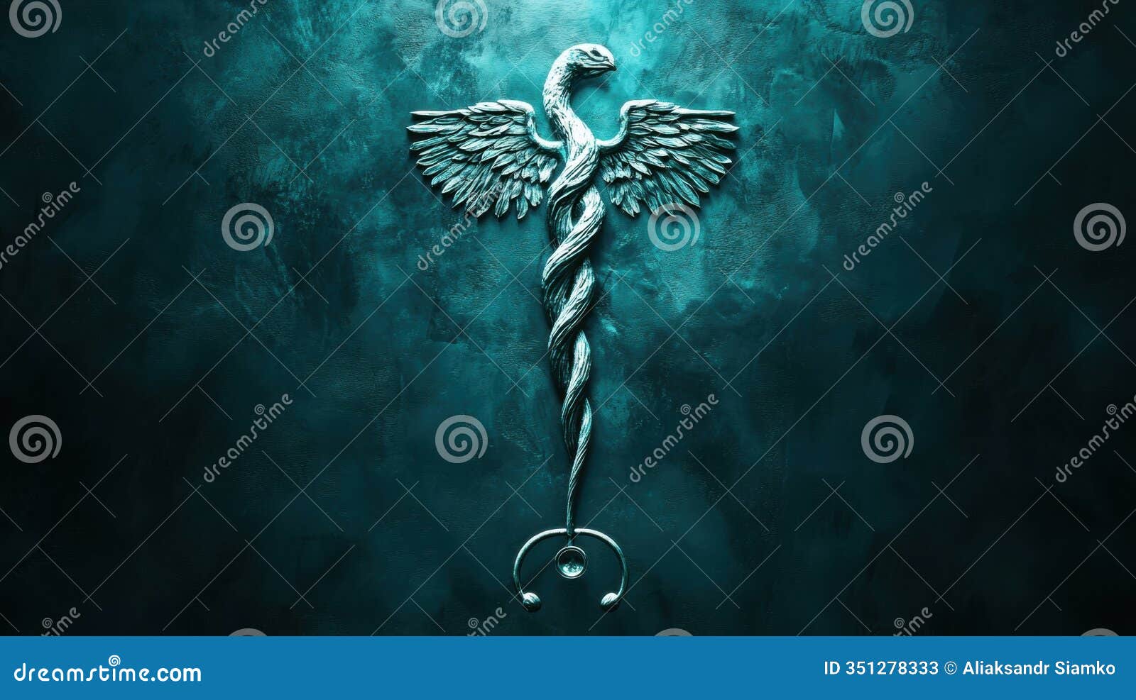 A Metal Angel with a Key in Its Hand Stock Illustration - Illustration ...
