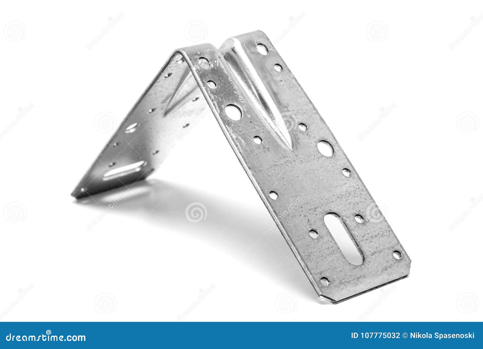 Metal angle brackets stock photo. Image of shiny, steel - 107775032