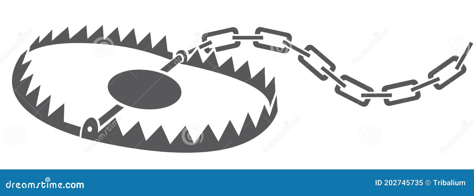 Metal Animal Trap Vector Illustration Stock Vector - Illustration of ...