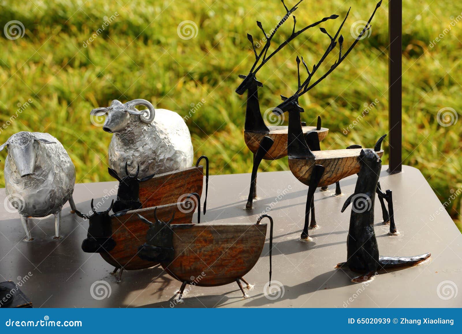 The metal animals stock image. Image of cattle, sheep - 65020939