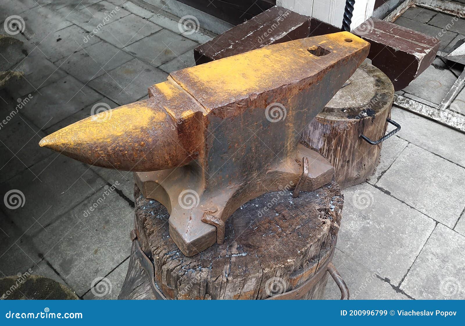 Metal anvil tool stock image. Image of anvil, labour - 200996799