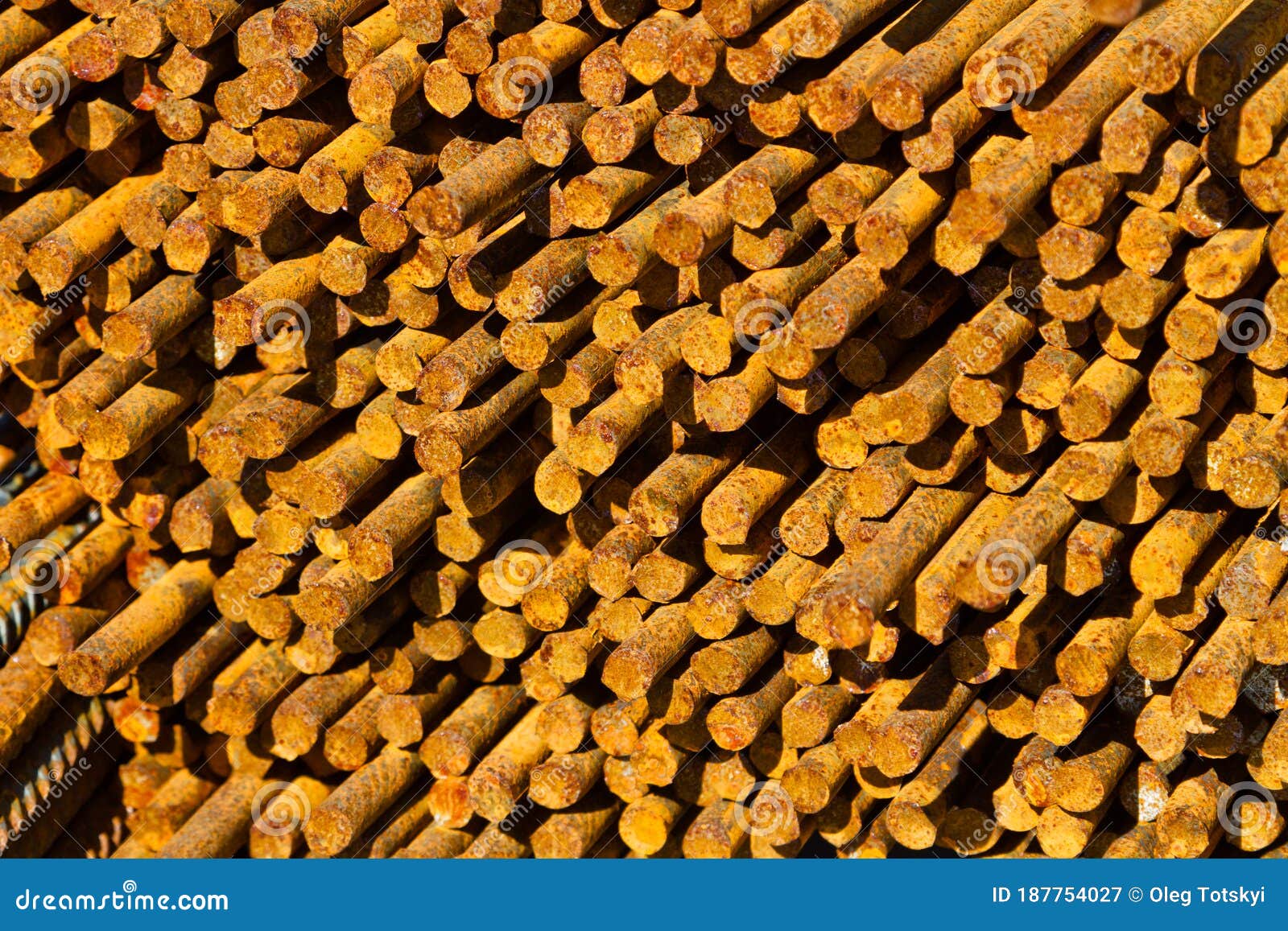 Metal Armature Rods. Rebar for Concrete Construction Work Stock Image ...