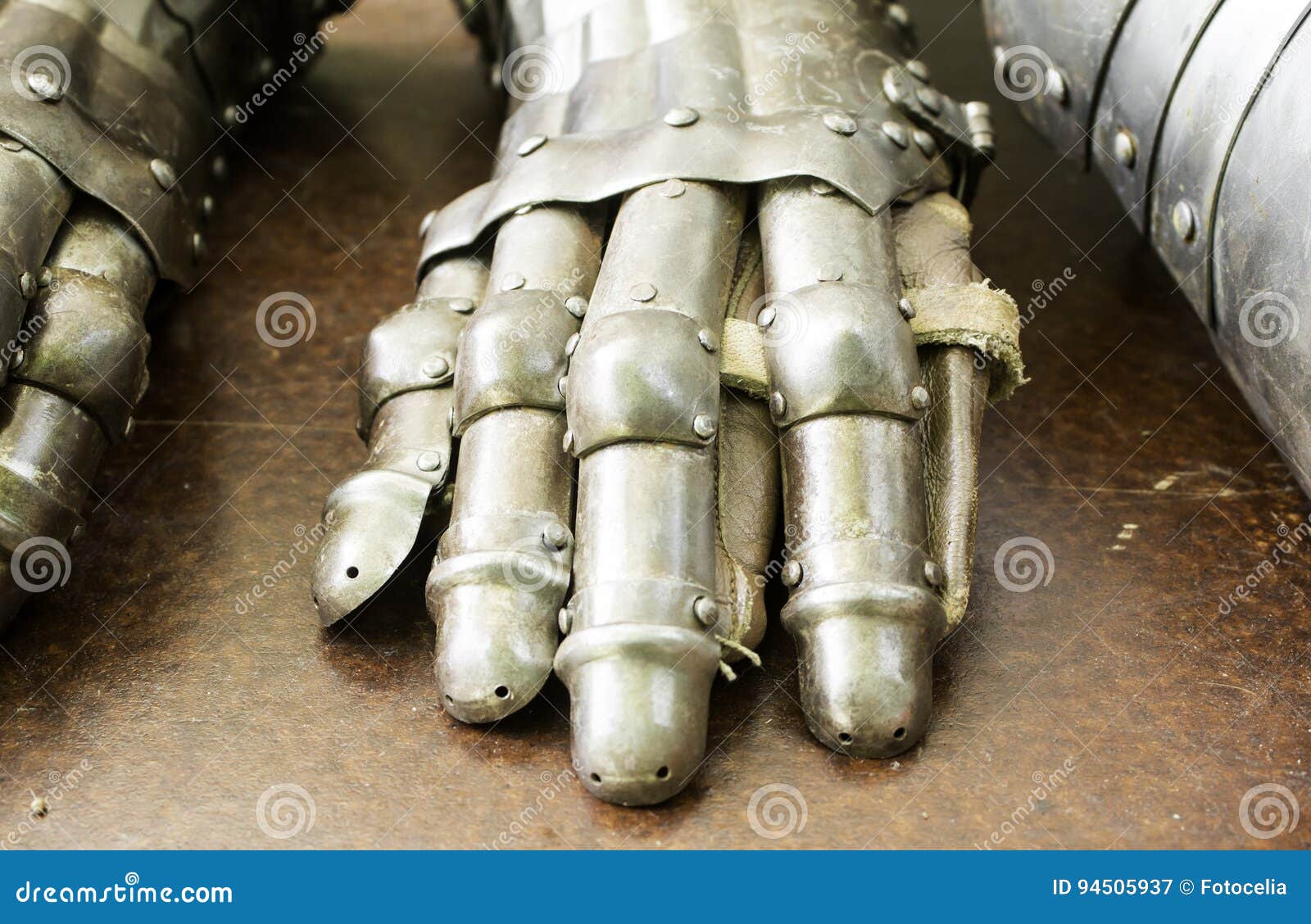 Metal Armor Gloves stock image. Image of crusader, guard - 94505937