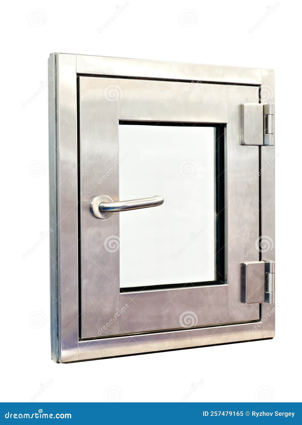 Metal Armored Window Isolated White Stock Image - Image of defense ...