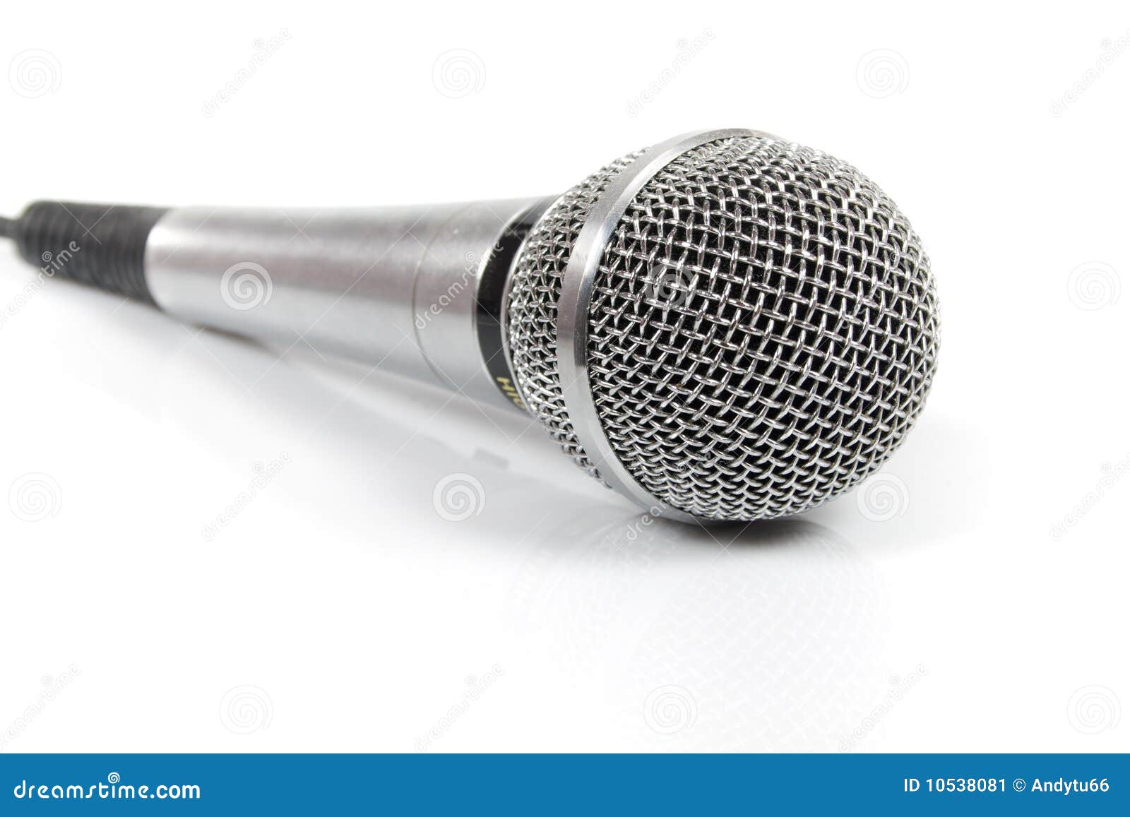 Metal Audio Microphone Isolated Stock Image - Image of entertainment ...