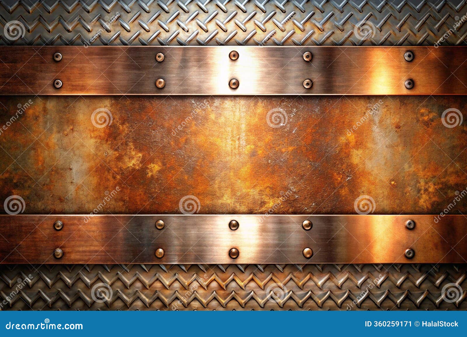 Metal Background 3D Illustration - Rusty Metal Texture Stock ...