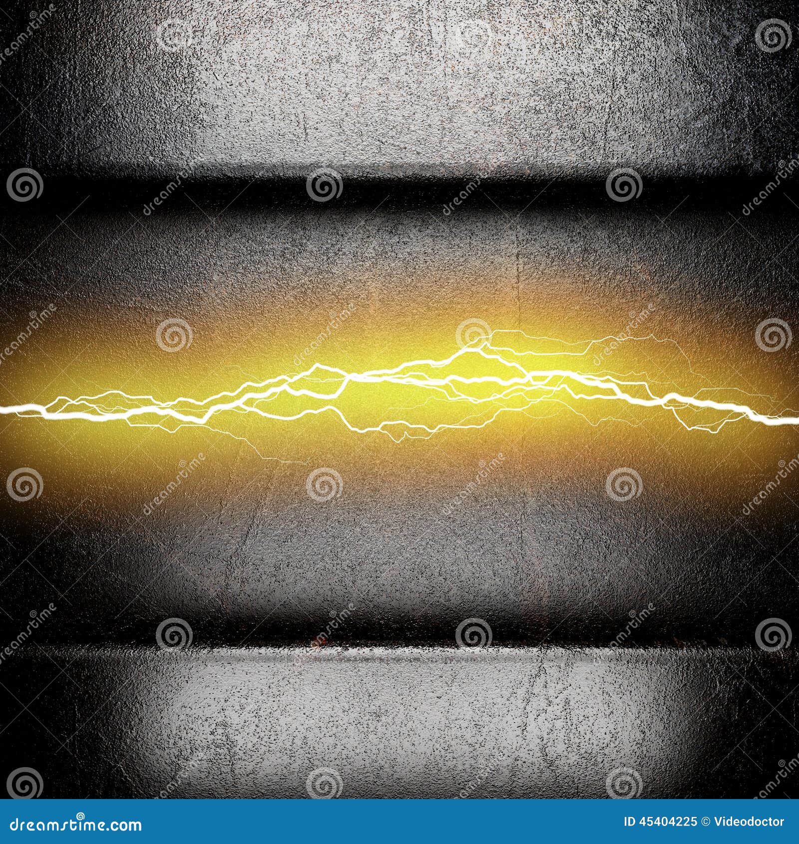 Metal Background with Electric Lightning Stock Illustration ...
