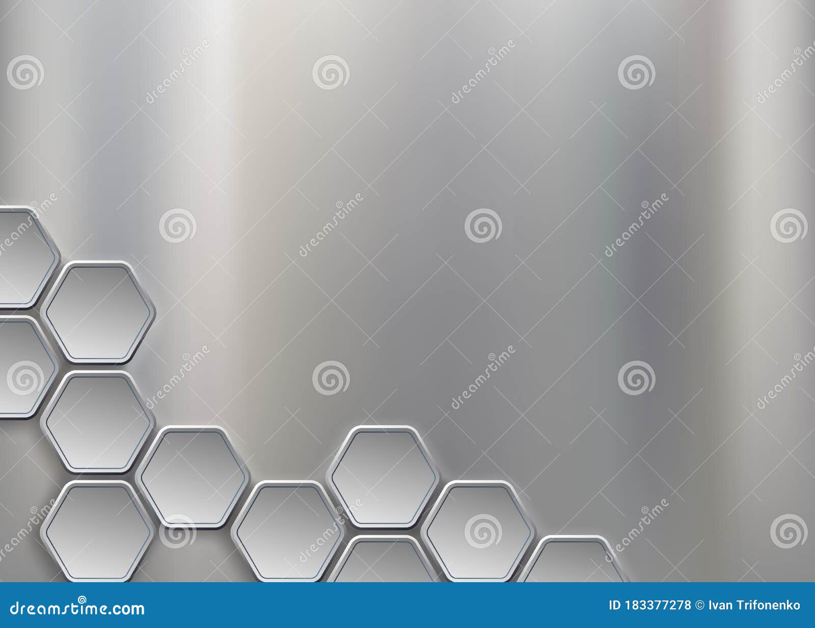 Metal Background with Geometric Pattern. Modern Steel Ornament Stock ...