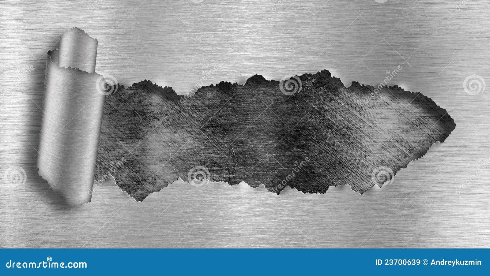 Grunge Ripped Metal Texture Stock Image | CartoonDealer.com #15660361