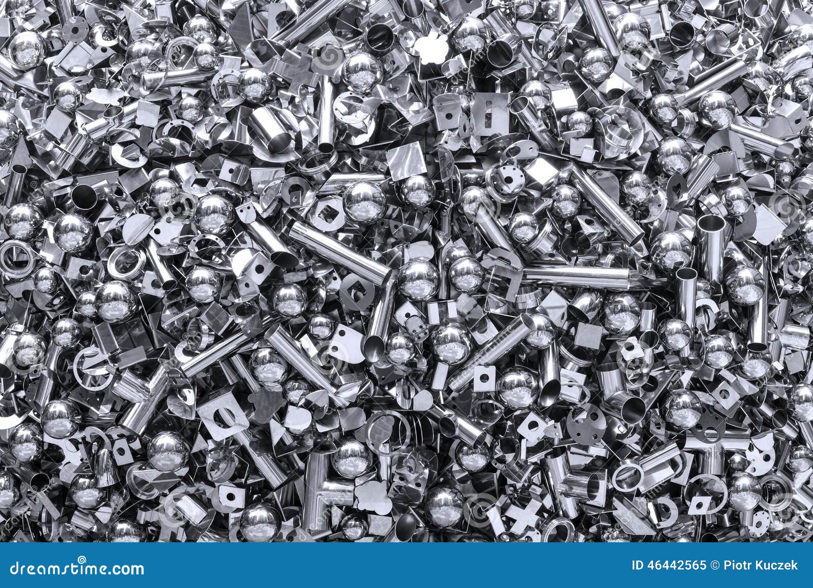 Metal Background Made of a Lot of Pieces Stock Image - Image of steel ...