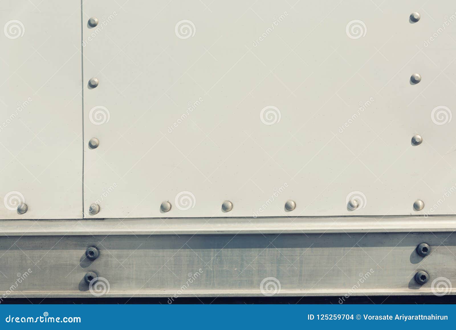 Riveted Metal Plate Background Stock Photo - Image of material ...