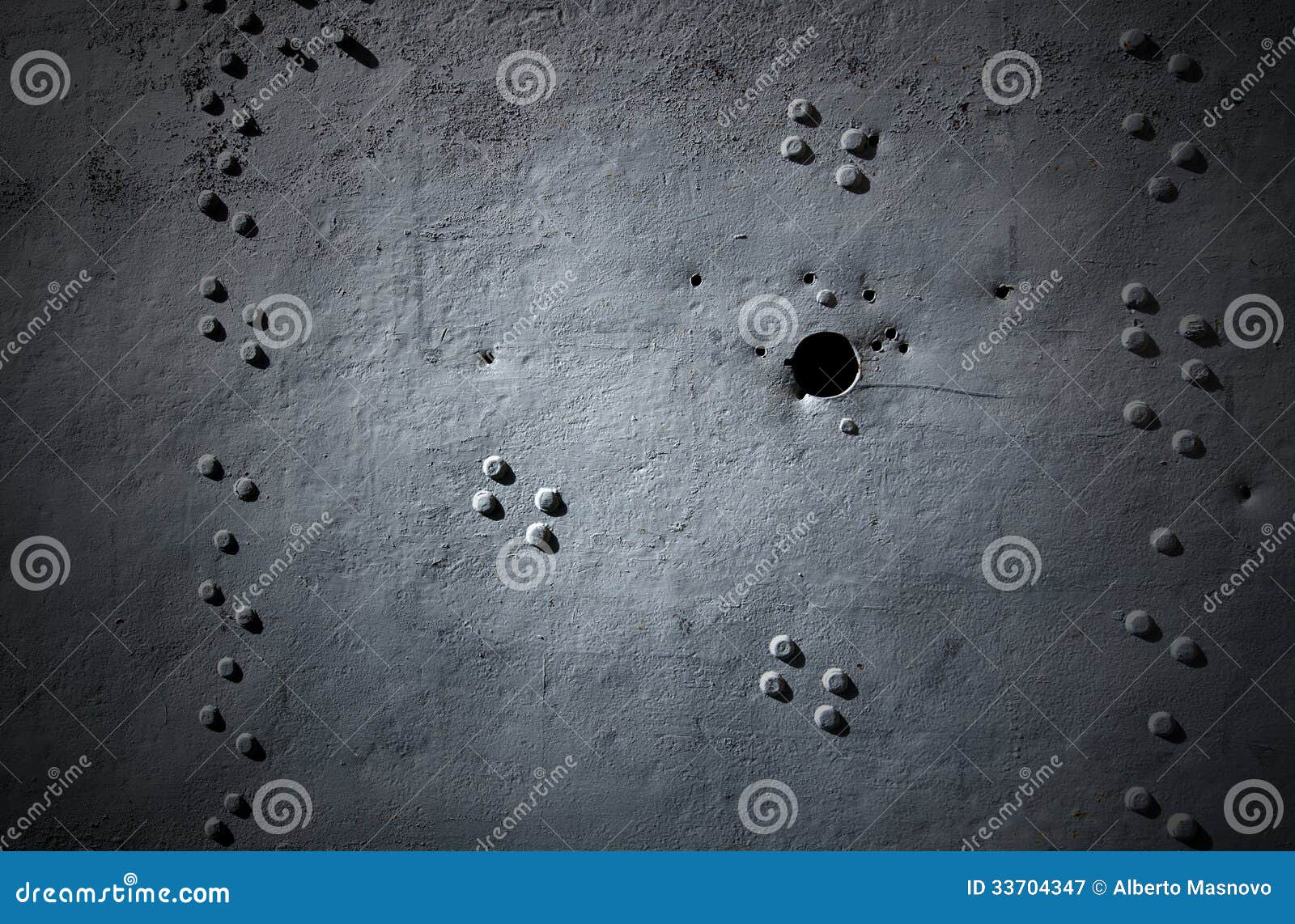 Metal Background with Rivets and Holes Stock Image - Image of material ...