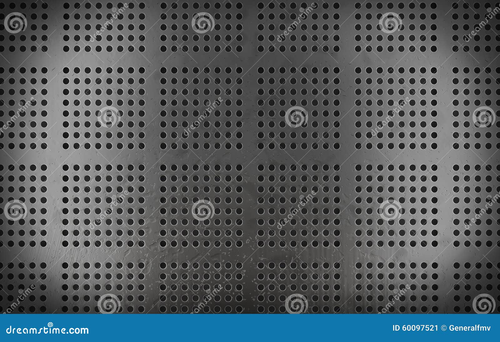 Metal Background with Seamless Circle (3d Render) Stock Illustration ...