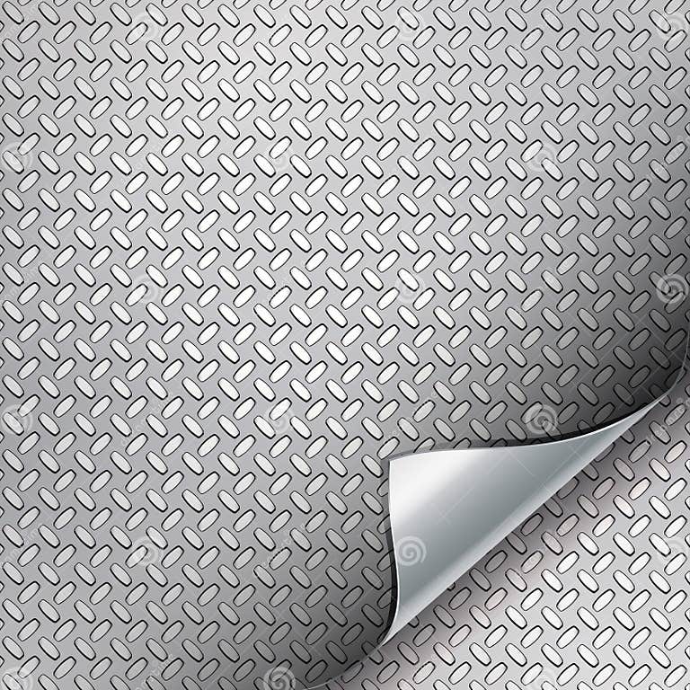 Metal Backgrounds with Curved Corner. Stock Vector - Illustration of ...